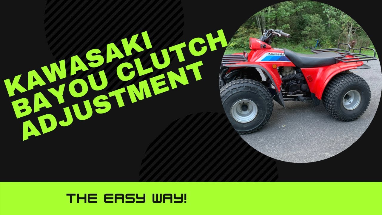How To Adjust The Auto Clutch On Your Kawasaki Bayou Four Wheeler Youtube