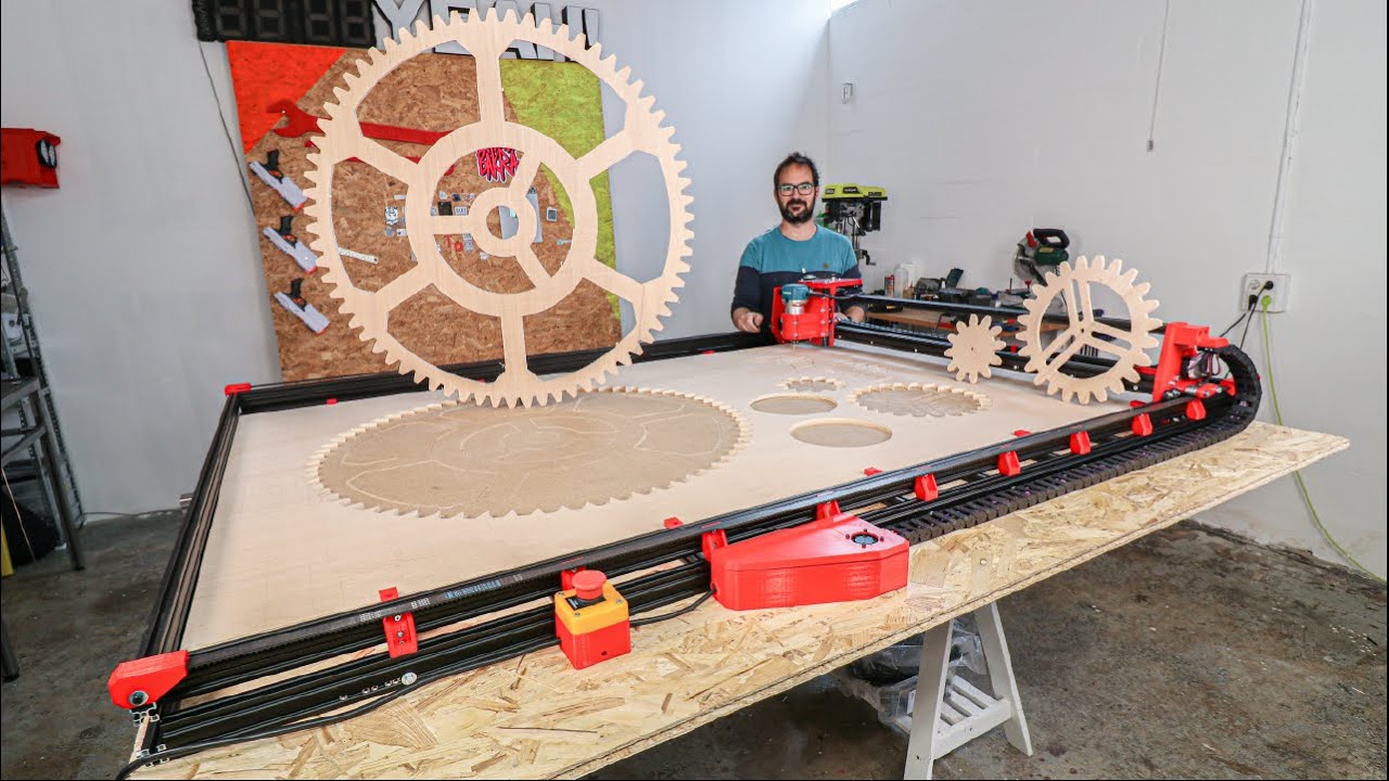 Large 3d Printed Cnc From Scratch Youtube