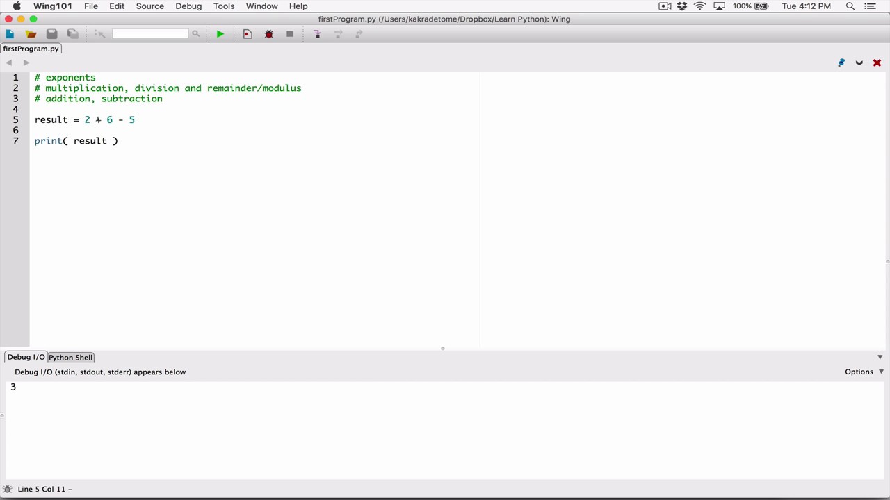 25 Operator Precedence Learn Python Youtube