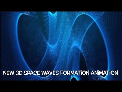 New 3d Space Waves Formation Animation Footage4k Royalty Free Space