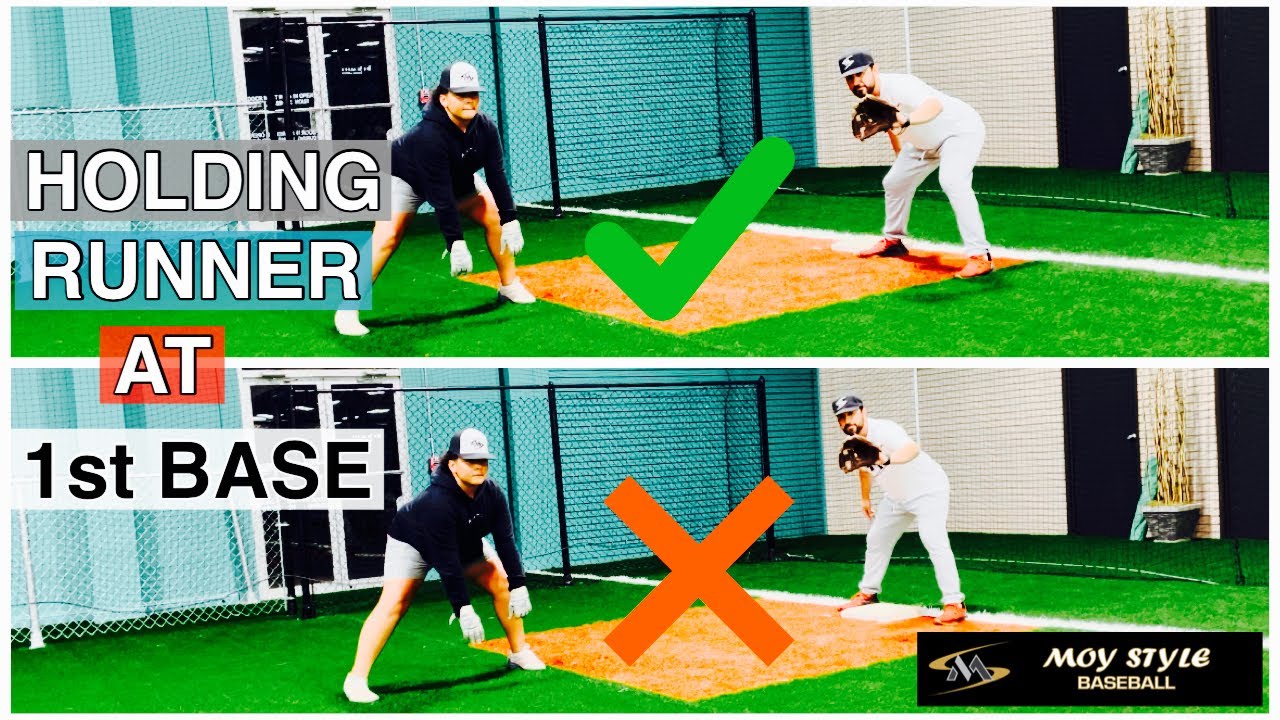 How To Hold The Runner At 1st Base Youtube