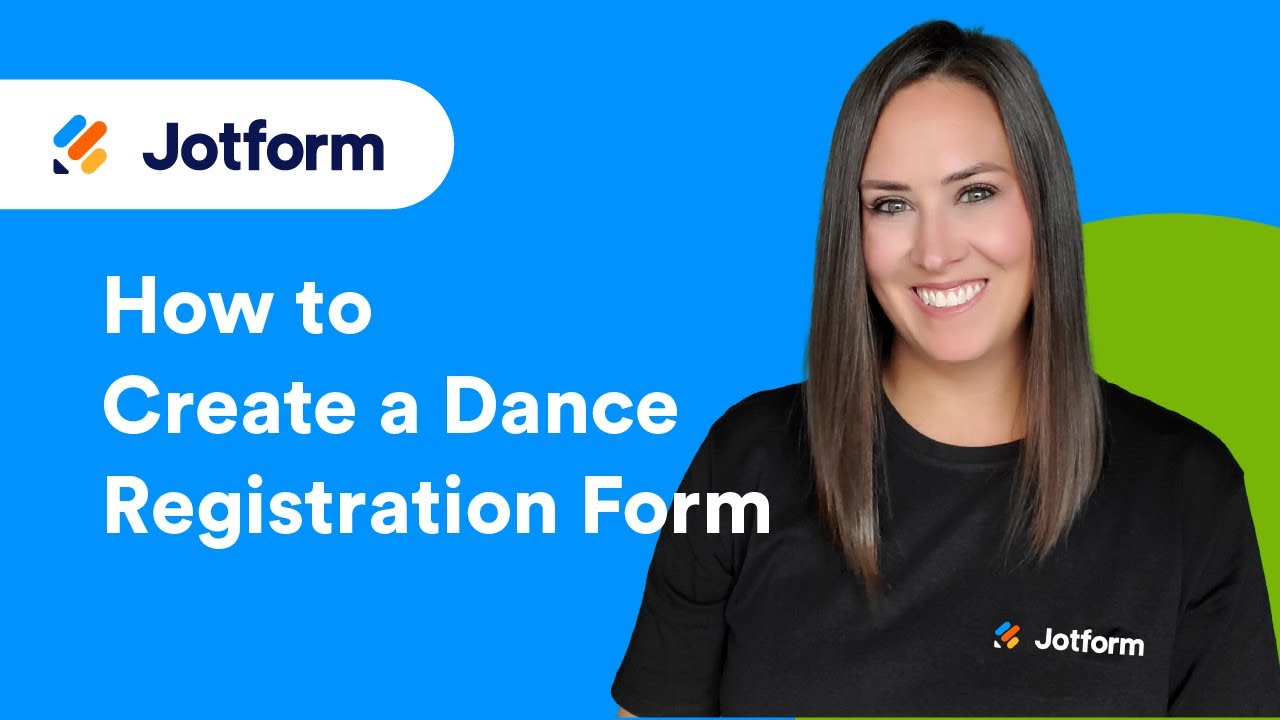 How To Create A Dance Registration Form Youtube