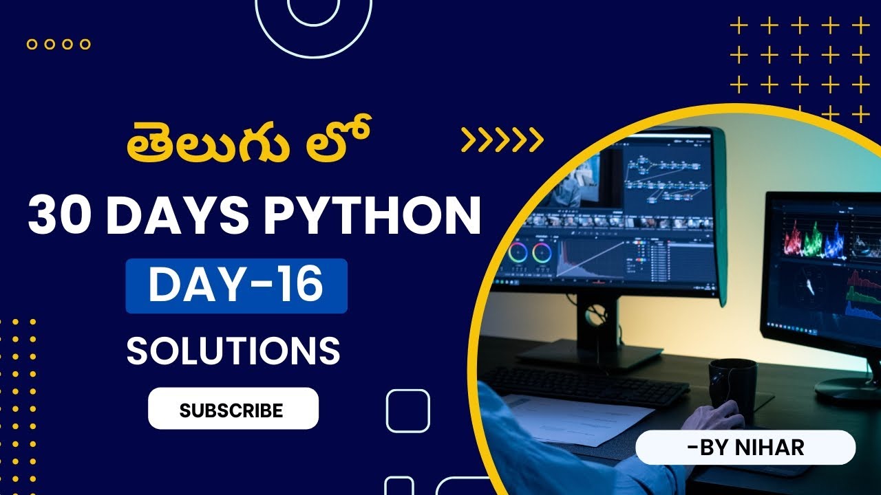 30 Days Python Day 16 Solutions Youtube