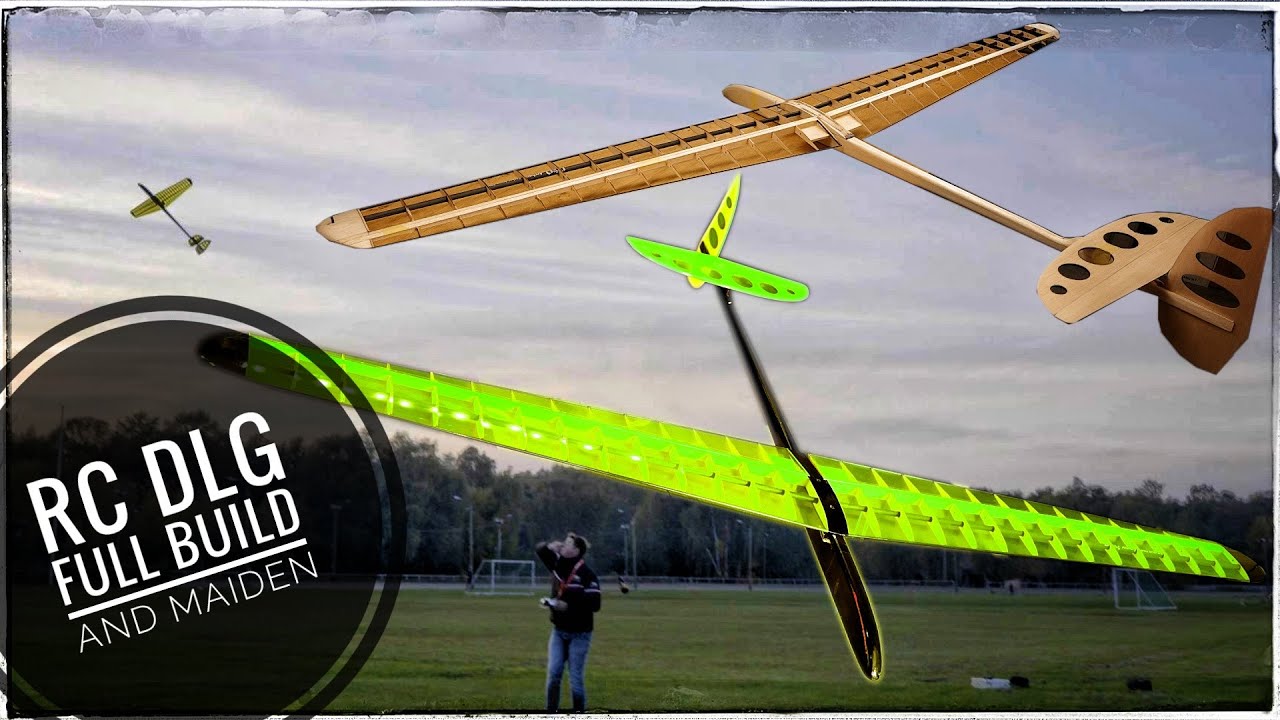 Rc Dlg Glider Full Build And Maiden Flight Rc Airplane Building Diy