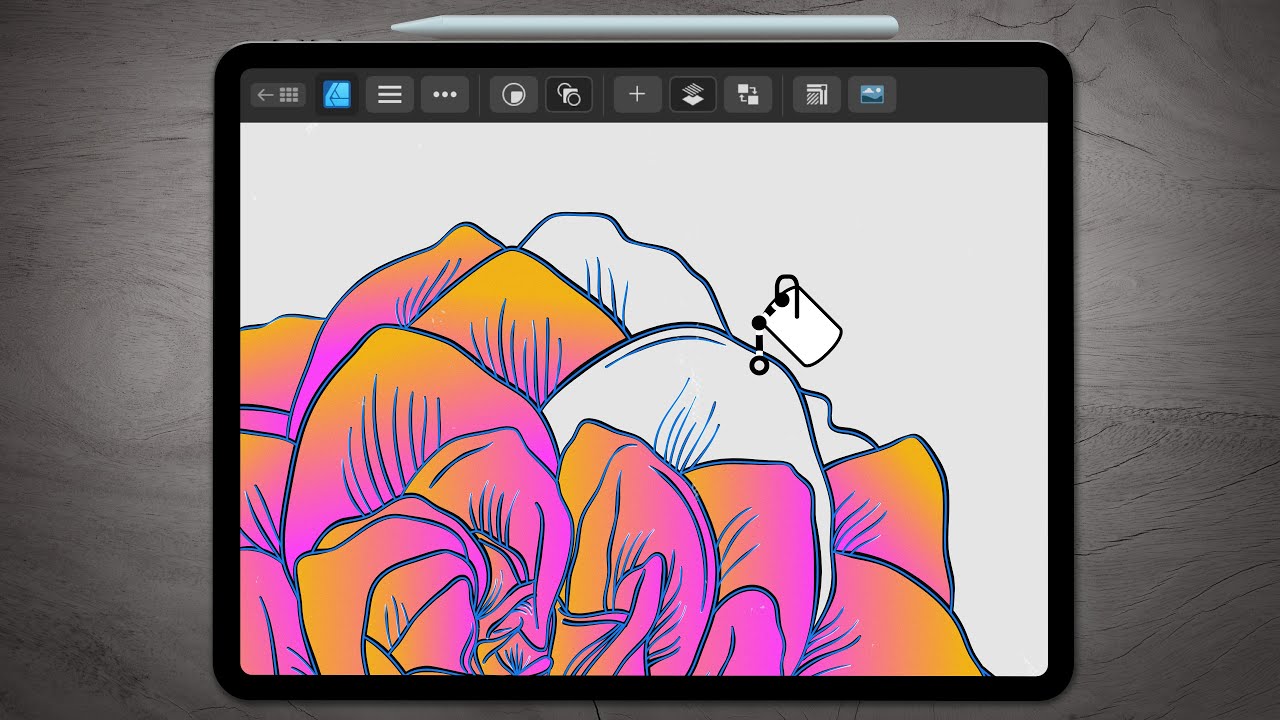 Vector Flood Fill Tool Affinity Designer Ipad Youtube