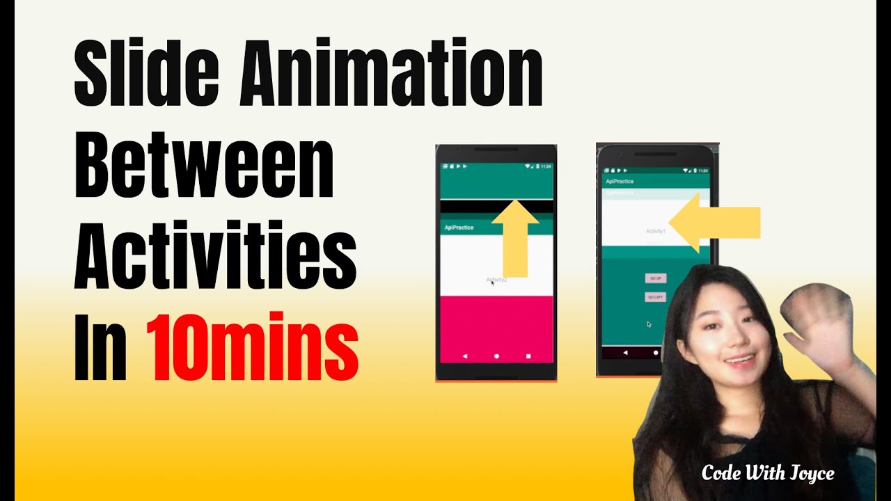 Slide Animation Between Activities Android Studio Quick Tips In
