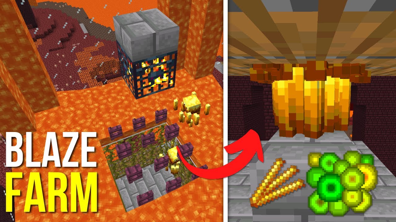 Minecraft Easy Blaze Xp Farm Simple Blaze Rod Farm Tutorial 1 21