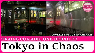 Train Collision Causes Derailment In Kawasaki Southwest Of Tokyo Nippon ...