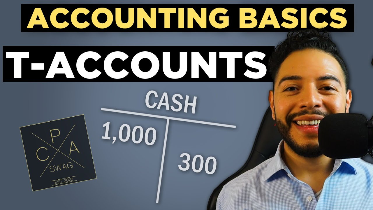 T Accounts Explained Easy Accounting Basics Youtube