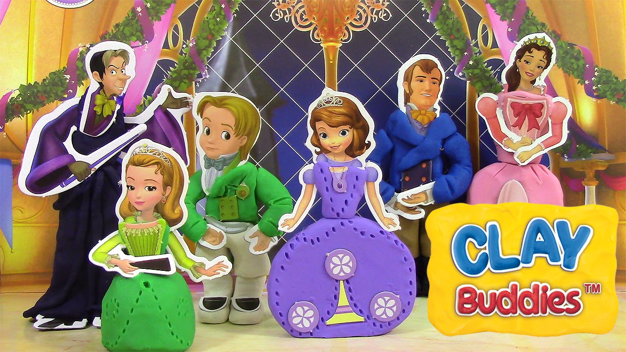 Sofia The First Clay Buddies Pâte à Modeler Disney Princesse Play Dough