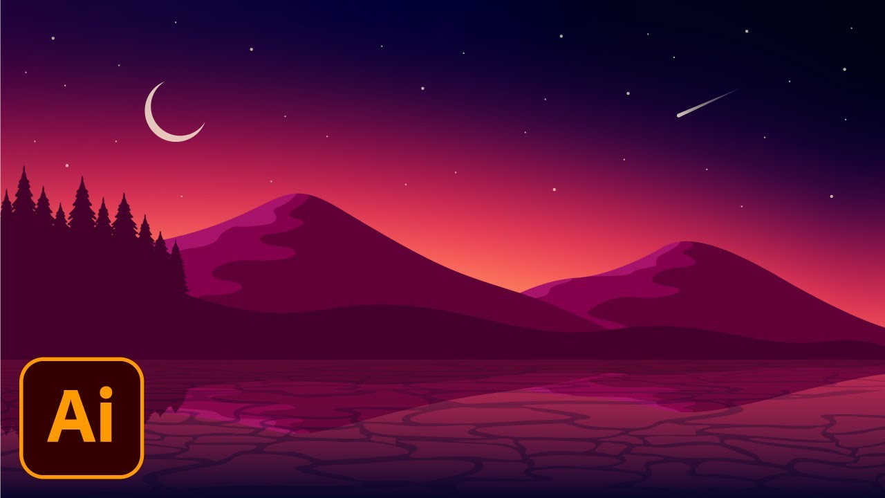 How To Draw A Landscape In Illustrator