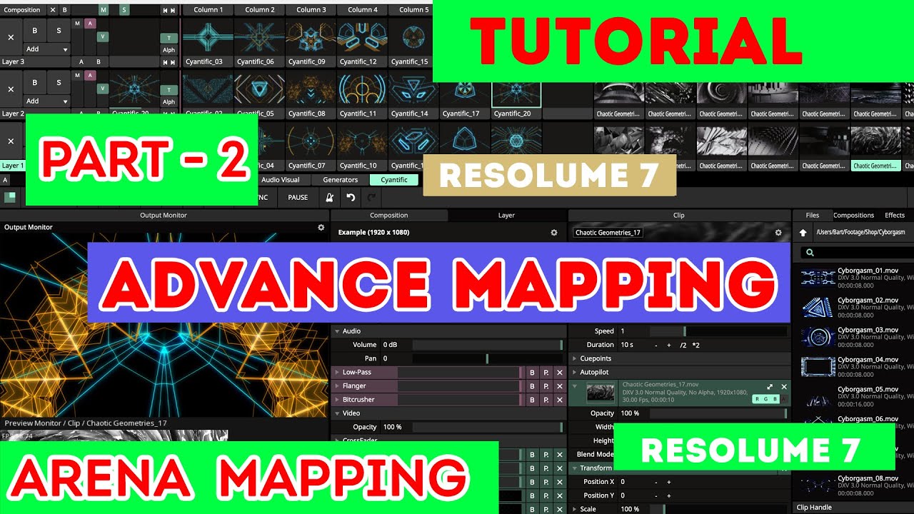 Resolume Arena Tutorial Resolume Mapping Tutorial Video Mapping