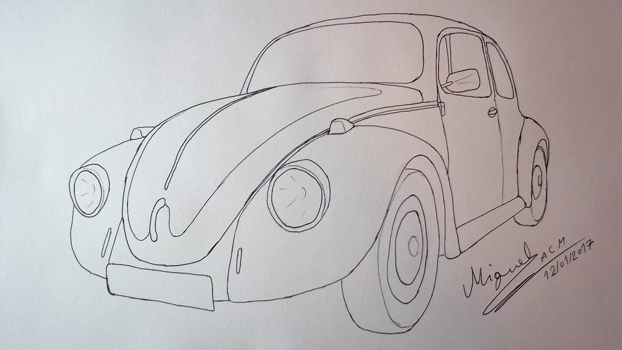Desenhando Volkswagen 1300 Carocha Youtube