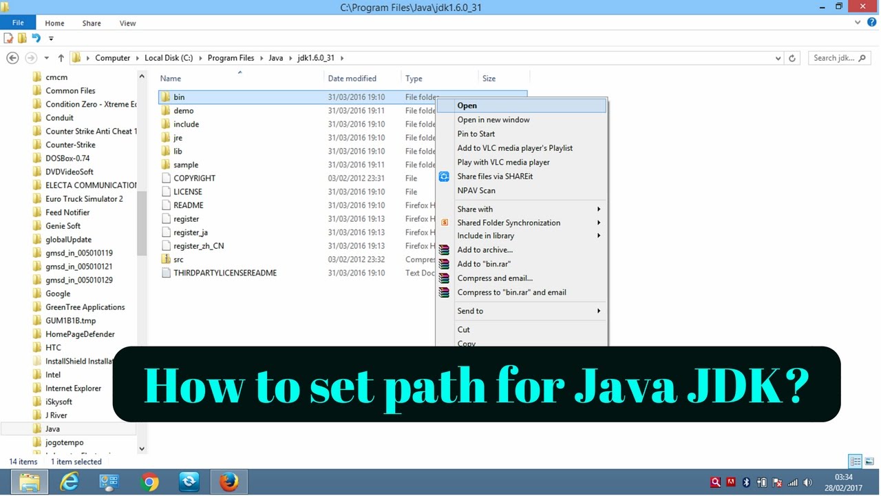 How To Set Path For Java Jdk In Windows 7 Youtube