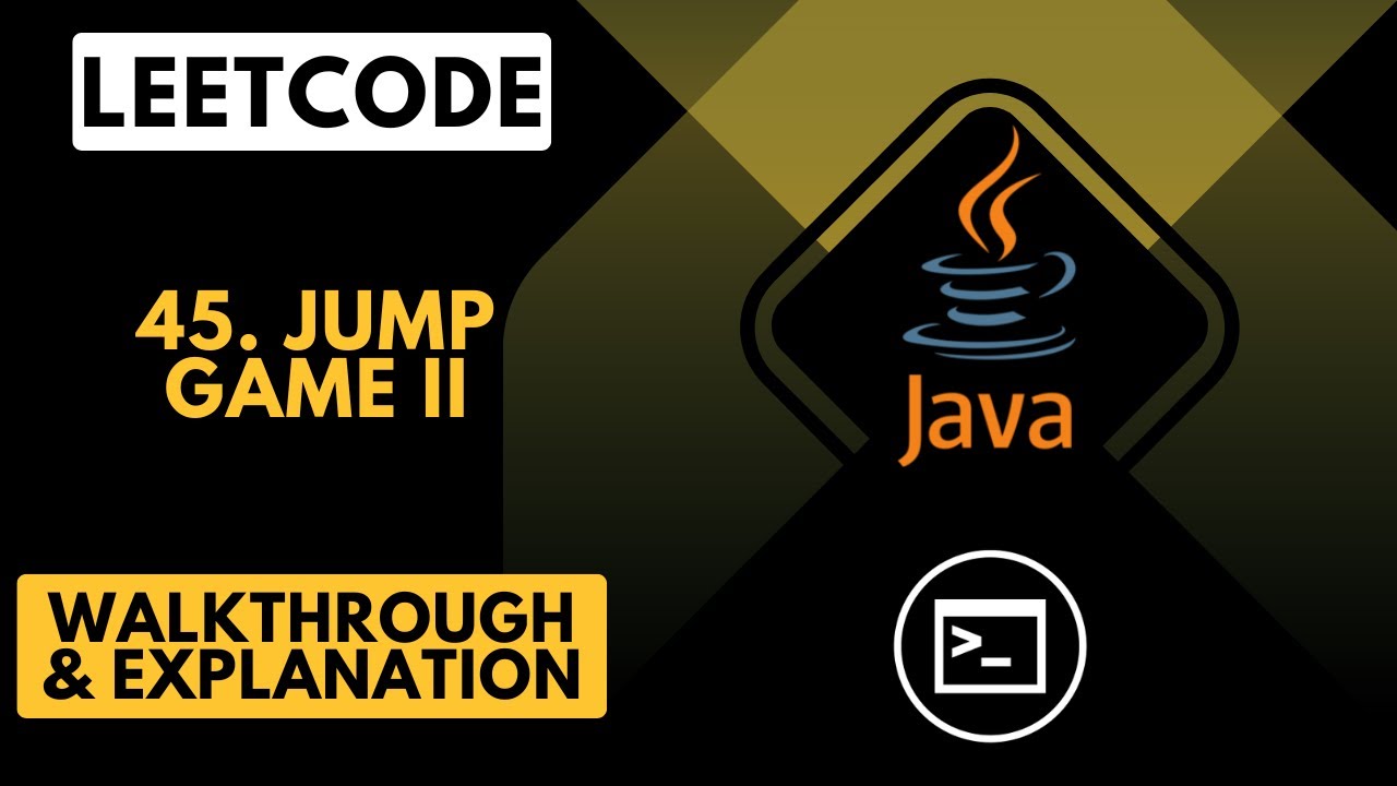 Leetcode 45 Jump Game Ii Java Youtube