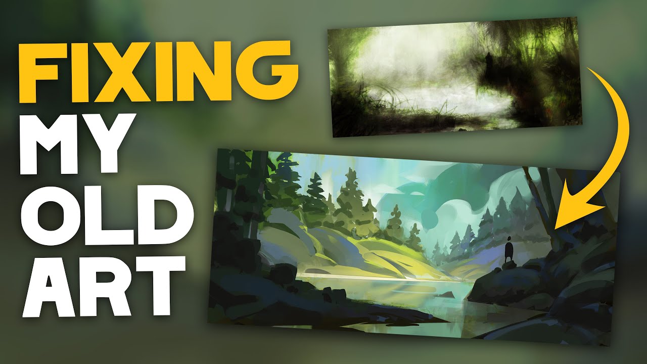 Fixing My Old Art Youtube
