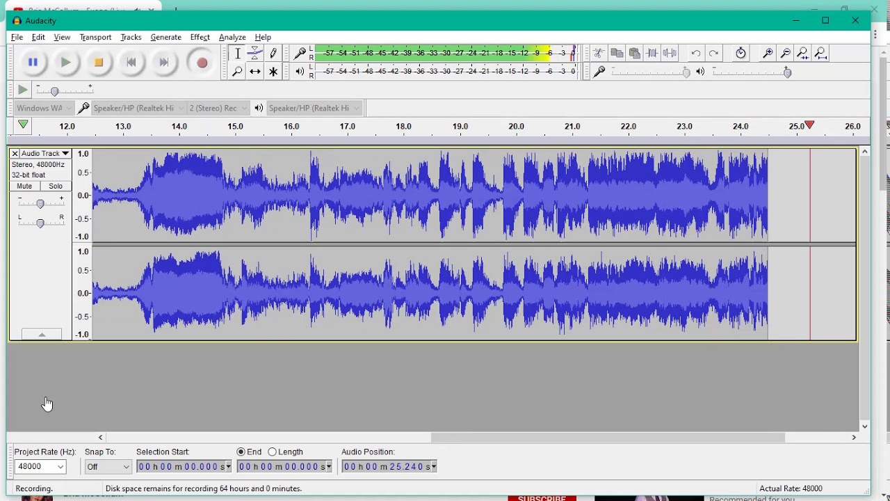 Youtube Audio Recording Using Audacity Youtube