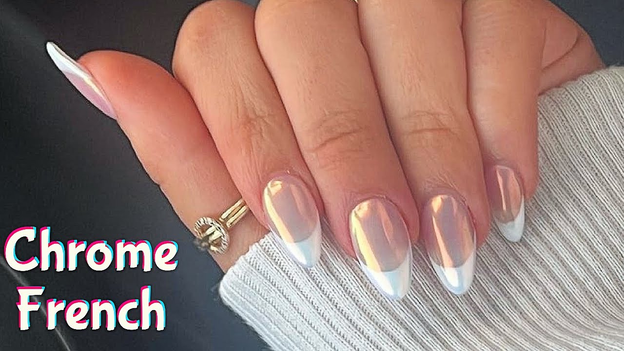 Chrome French Tip Nails Tutorial рџ ќ Youtube