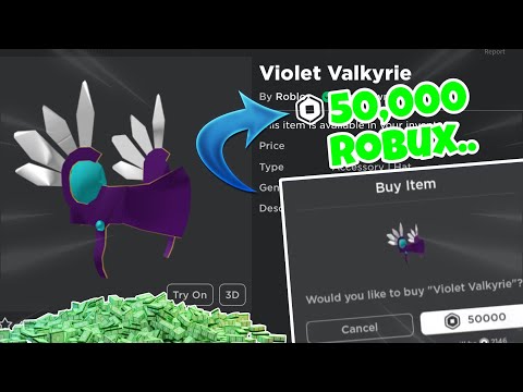 Buying Violet Valkyrie In Roblox My Dream Item Youtube