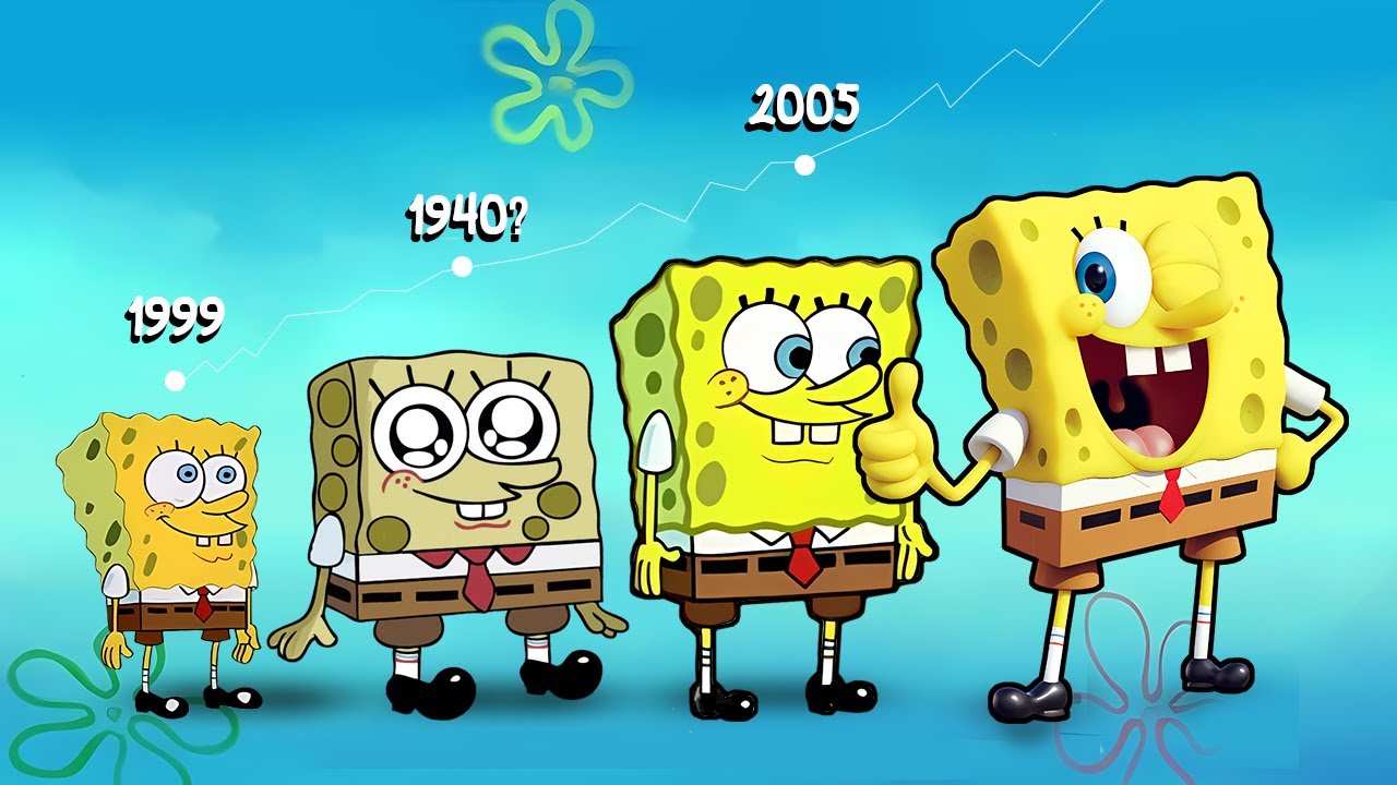 Spongebob Squarepants Then And Now