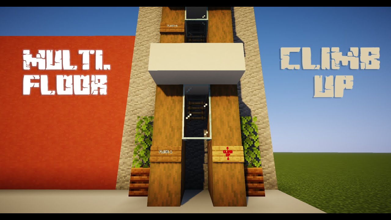 Minecraft Elevator Tutorials Youtube