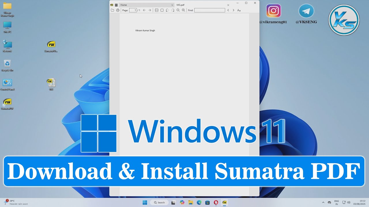 How To Download And Install Sumatra Pdf On Windows 11 Youtube