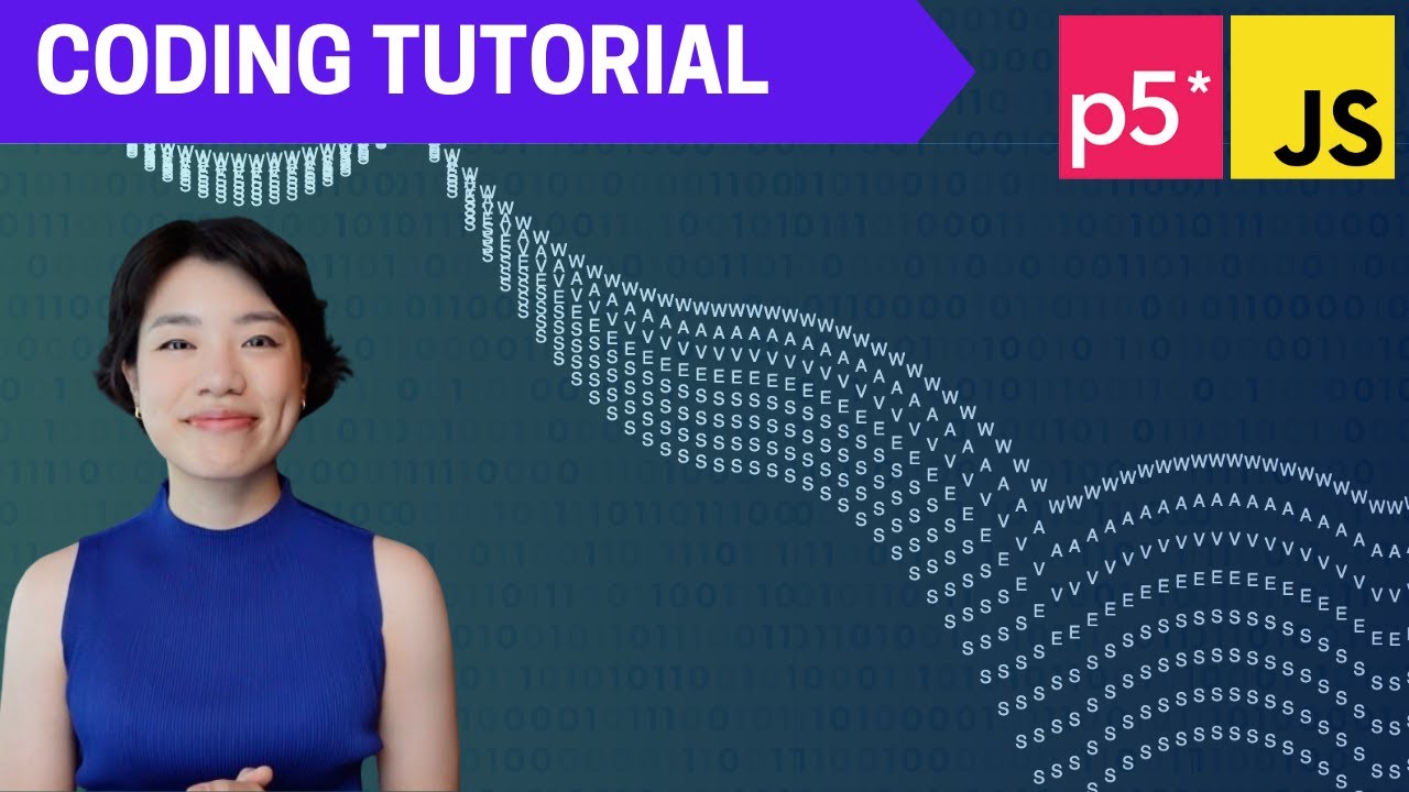 P5 Js Coding Tutorial Bouncing Wave Typography Youtube