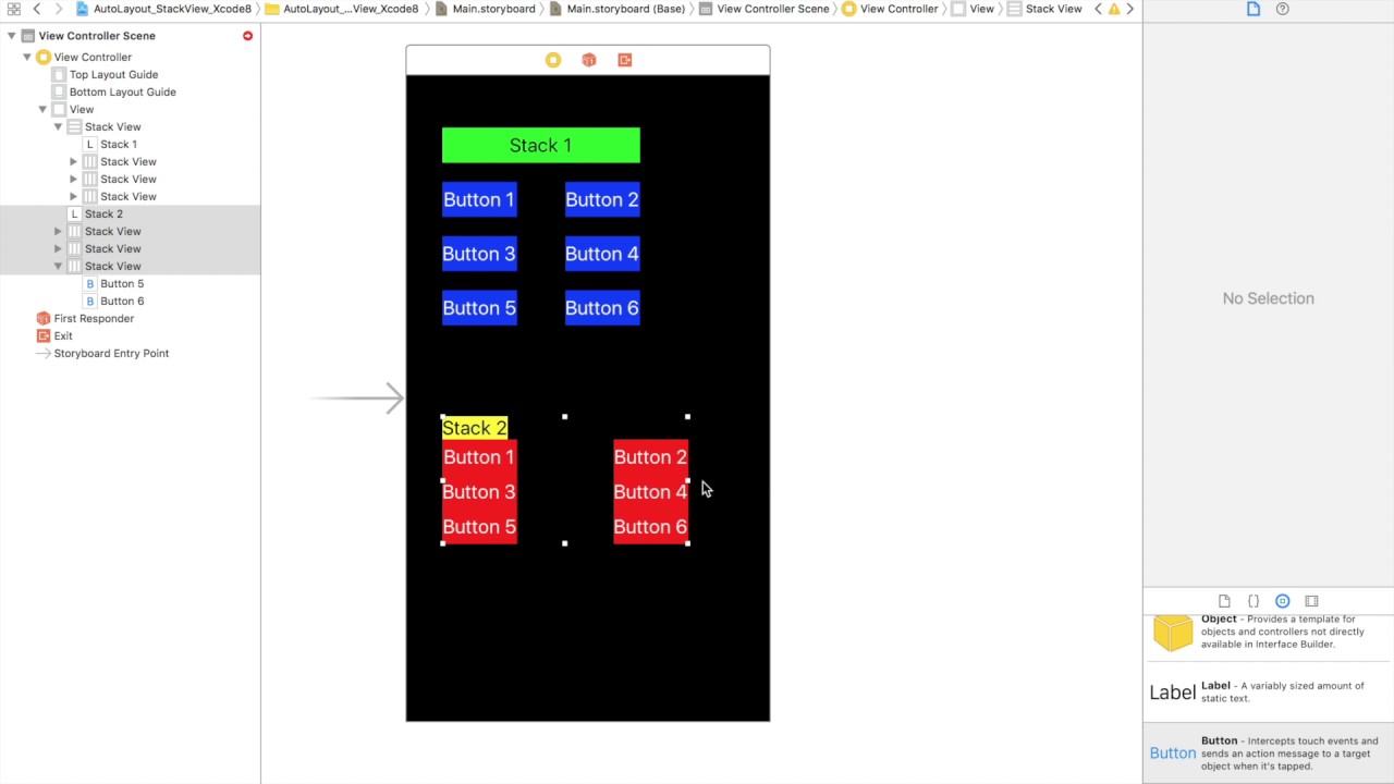 Xcode8 Autolayout Stackview Youtube