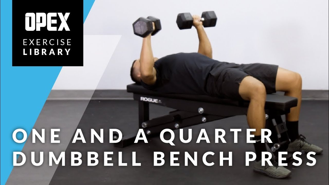 One And A Quarter Dumbbell Bench Press Opex Exercise Library Youtube