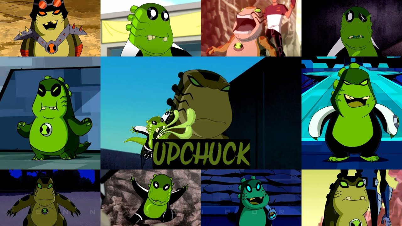 All Upchuck Transformations In All Ben 10 Series Youtube