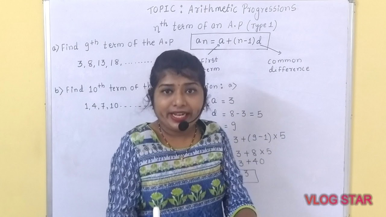 Class 10 Arithmetic Progressions Lecture 2 Youtube