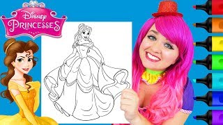 Coloring Belle Beauty And The Beast Disney Coloring Page Prismacolor