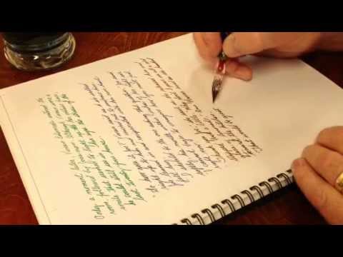 Asmr Writing With A Glass Pen Youtube