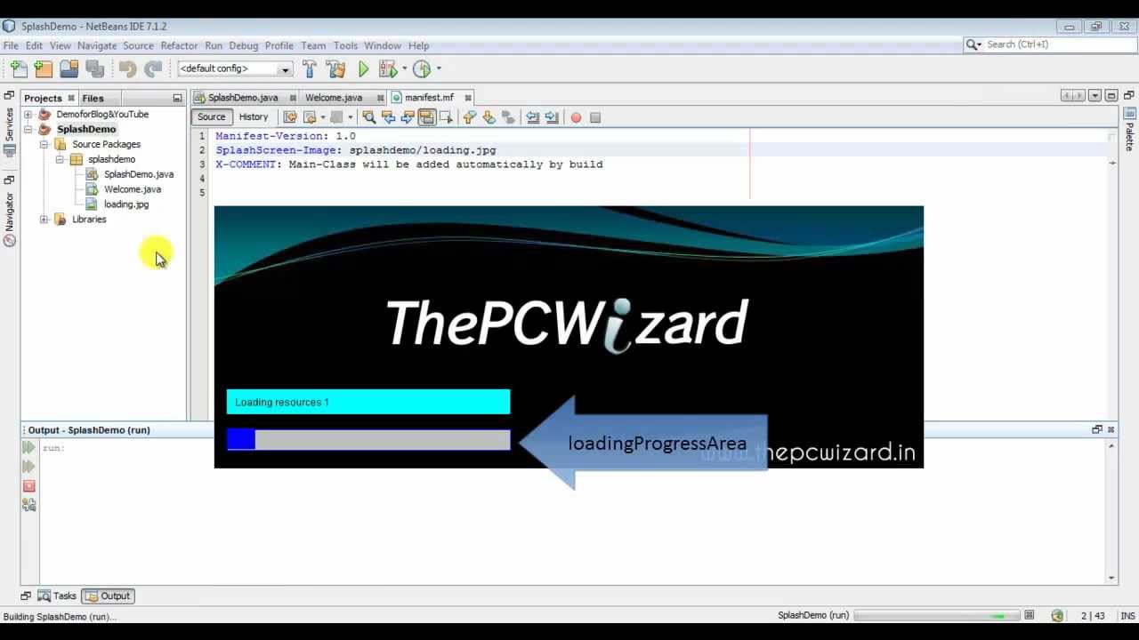 Creating A Splash Screen In Java Using Netbeans Ide Part 2 Youtube