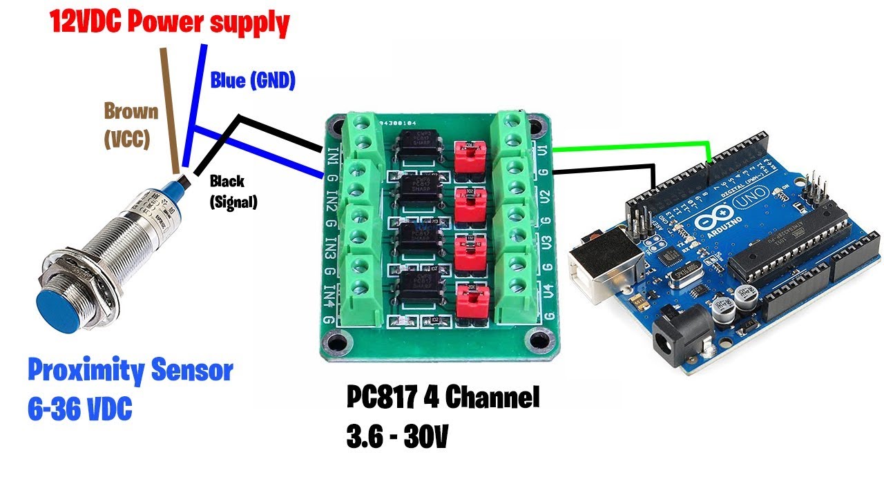 Pc817 Adapter Module Optocoupler With Arduino Zonemaker Youtube