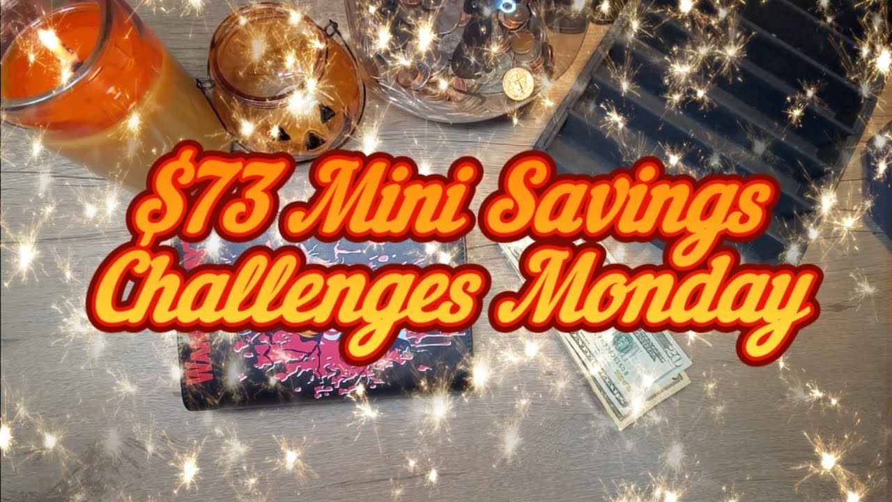 Mini Savings Challenge Monday Youtube
