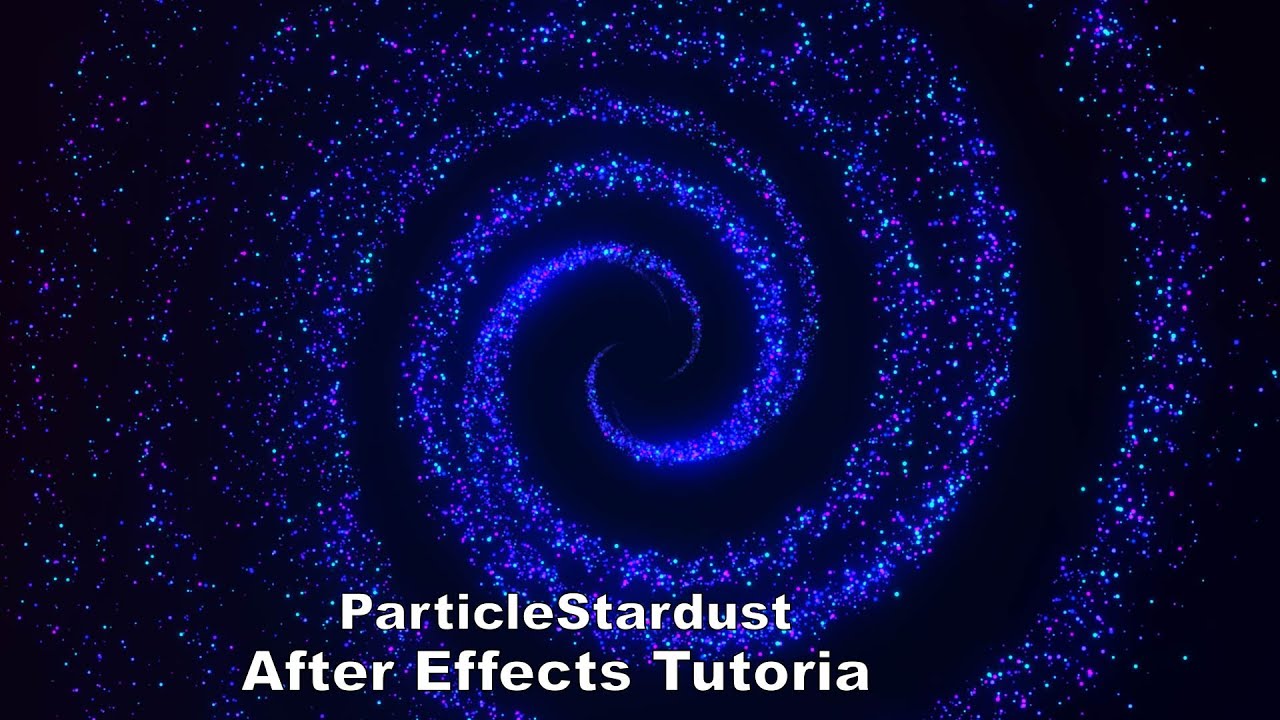 Particle Stardust Animation After Effects Tutorial Youtube
