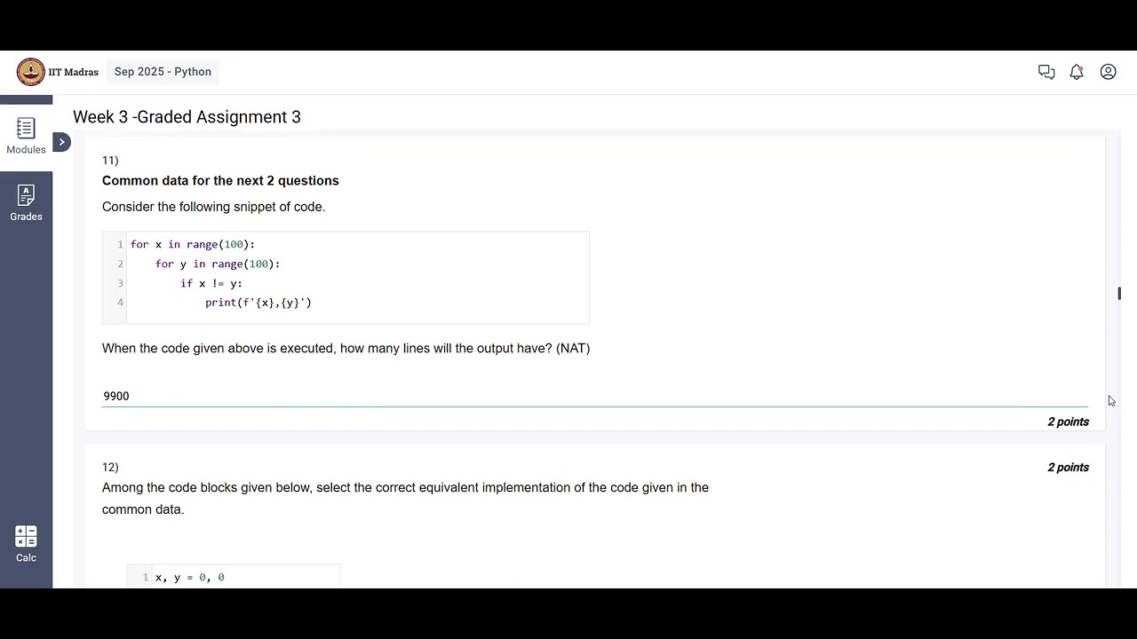 Iit Madras Bs Degree Python Week 3 Graded Assignment Solutions Sep