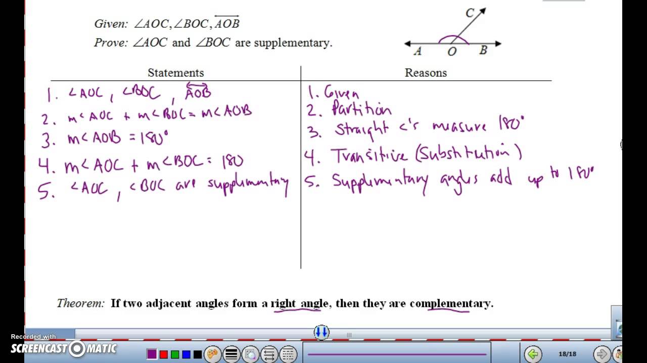 Geometry Angle Theorems