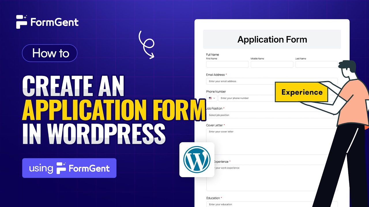 How To Create Application Forms In Wordpress Youtube