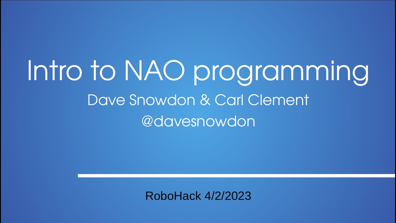 Intro To Nao Programing Part 1 Choreographe Python Youtube