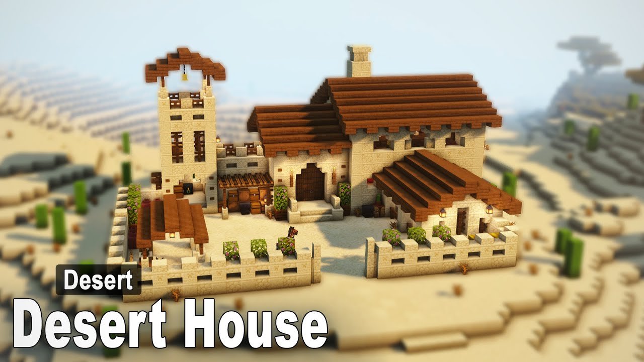 Minecraft How To Build A Desert House Easy Tutorial Youtube