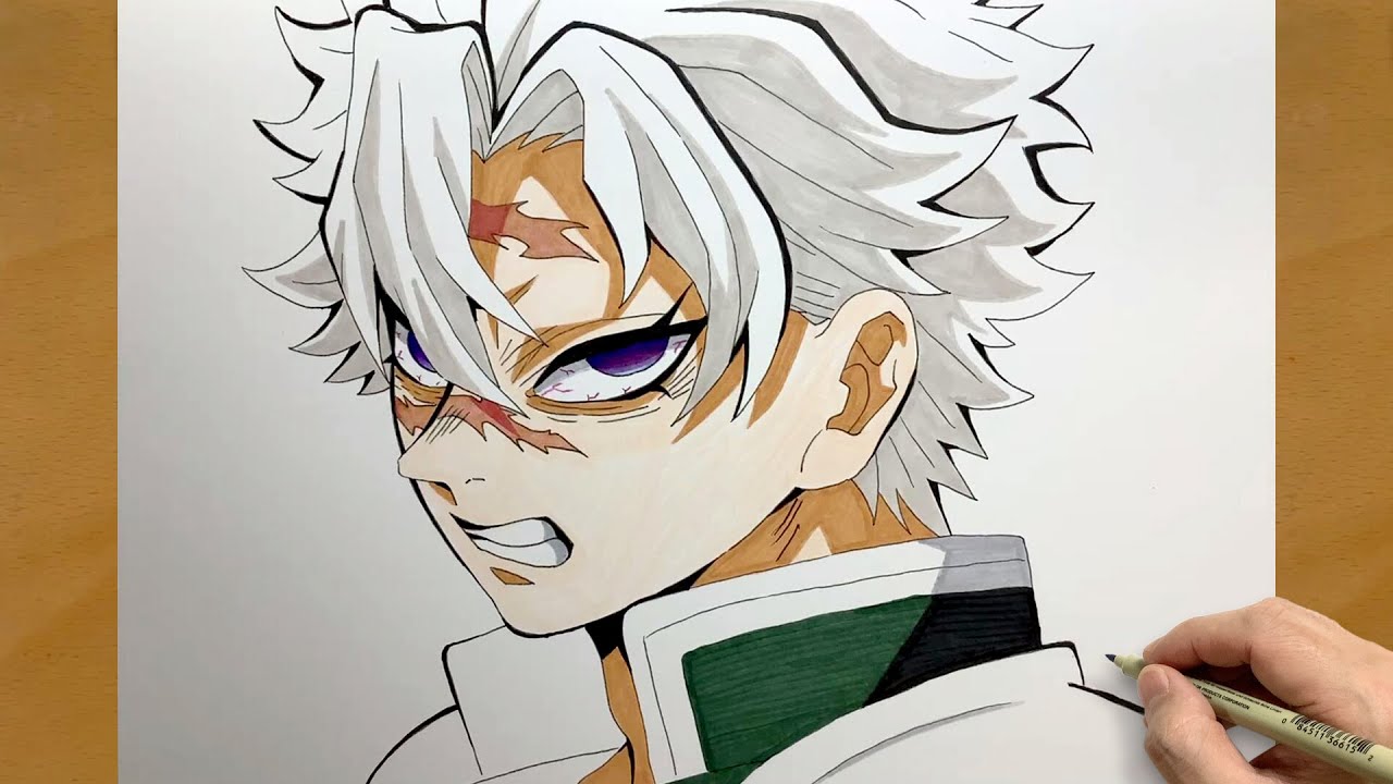 How To Draw Sanemi Shinazugawa From Demon Slayer I Kimetsu No Yaiba