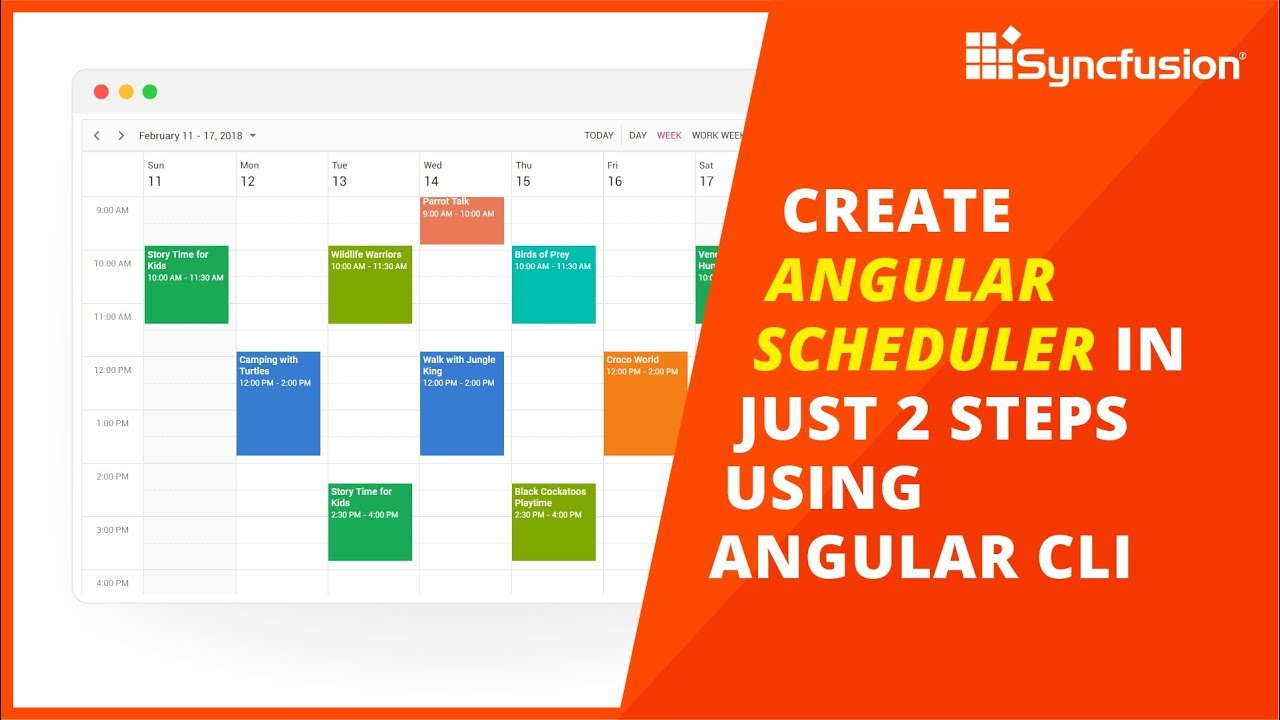 Create An Angular Scheduler Using The Angular Cli Youtube