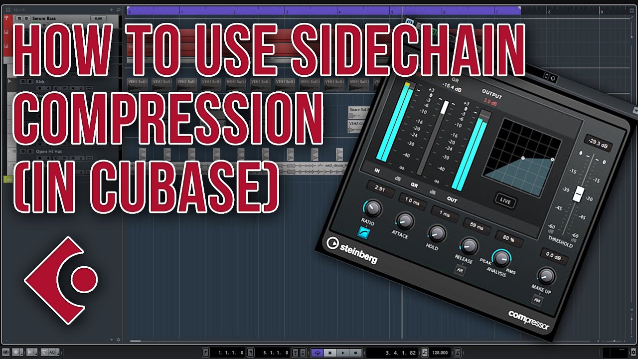 How To Use Sidechain Compression In Cubase Tutorial Youtube