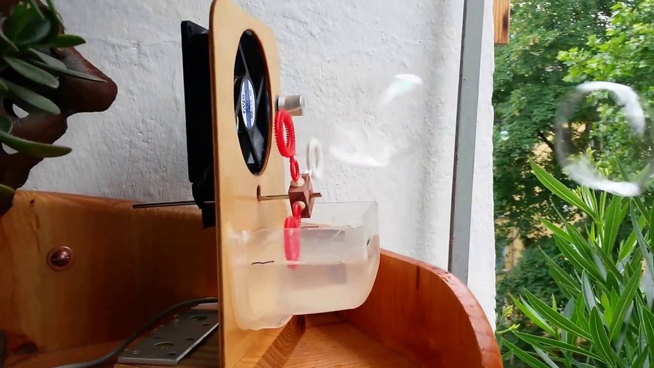 Diy Soap Bubble Machine Seifenblasenmaschine Youtube