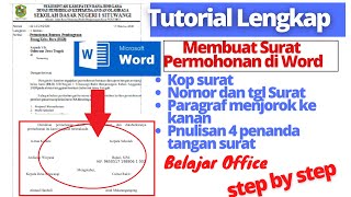 Tutorial Lengkap Cara Membuat Surat Permohonan Di Word Surat Resmi ...