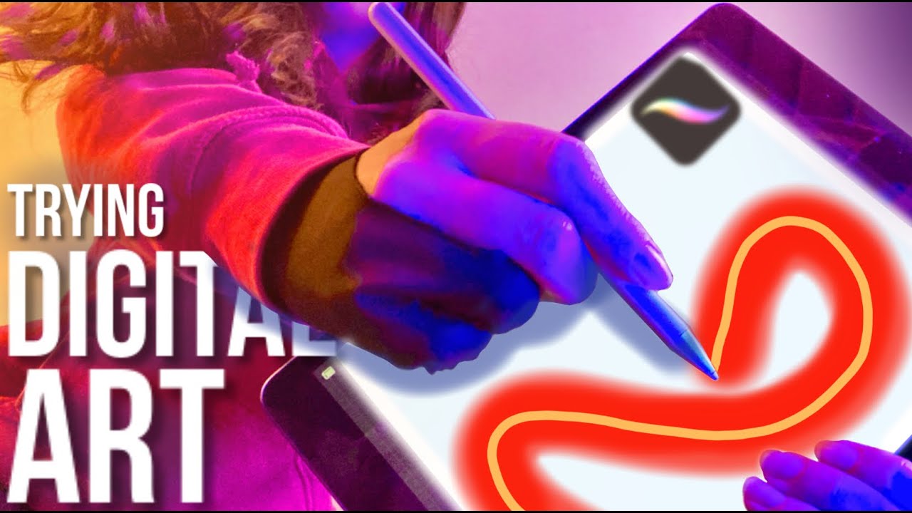 Traditional Artist Tries Digital Art Youtube