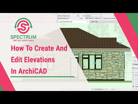 How To Create And Edit Elevations In Archicad Tutorial Youtube