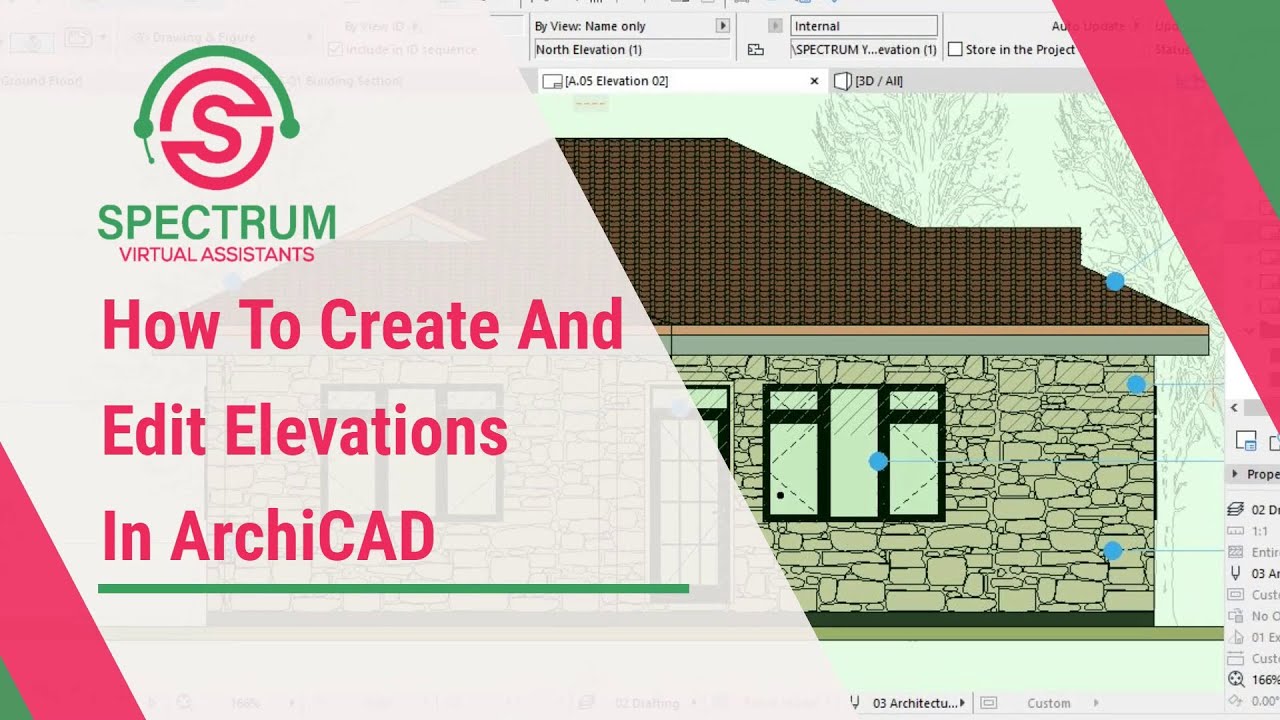 How To Create And Edit Elevations In Archicad Tutorial Youtube